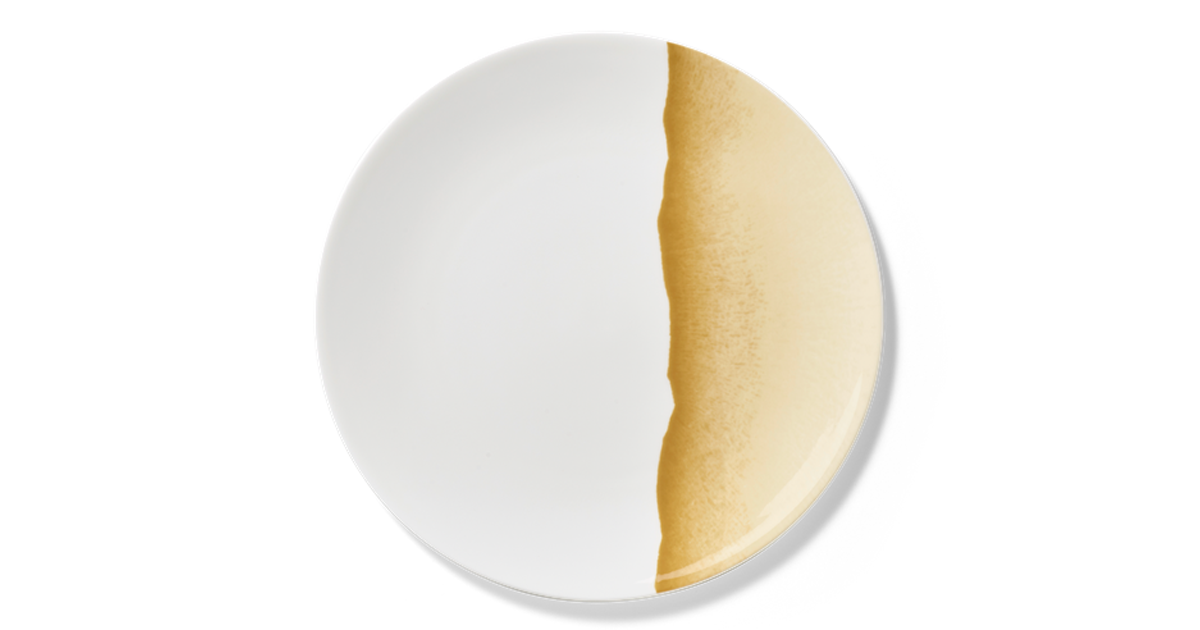 Đĩa Dibbern Silhouette Vàng Cát, Trắng 24 & 28cm - Nhập Khẩu Đức & EU